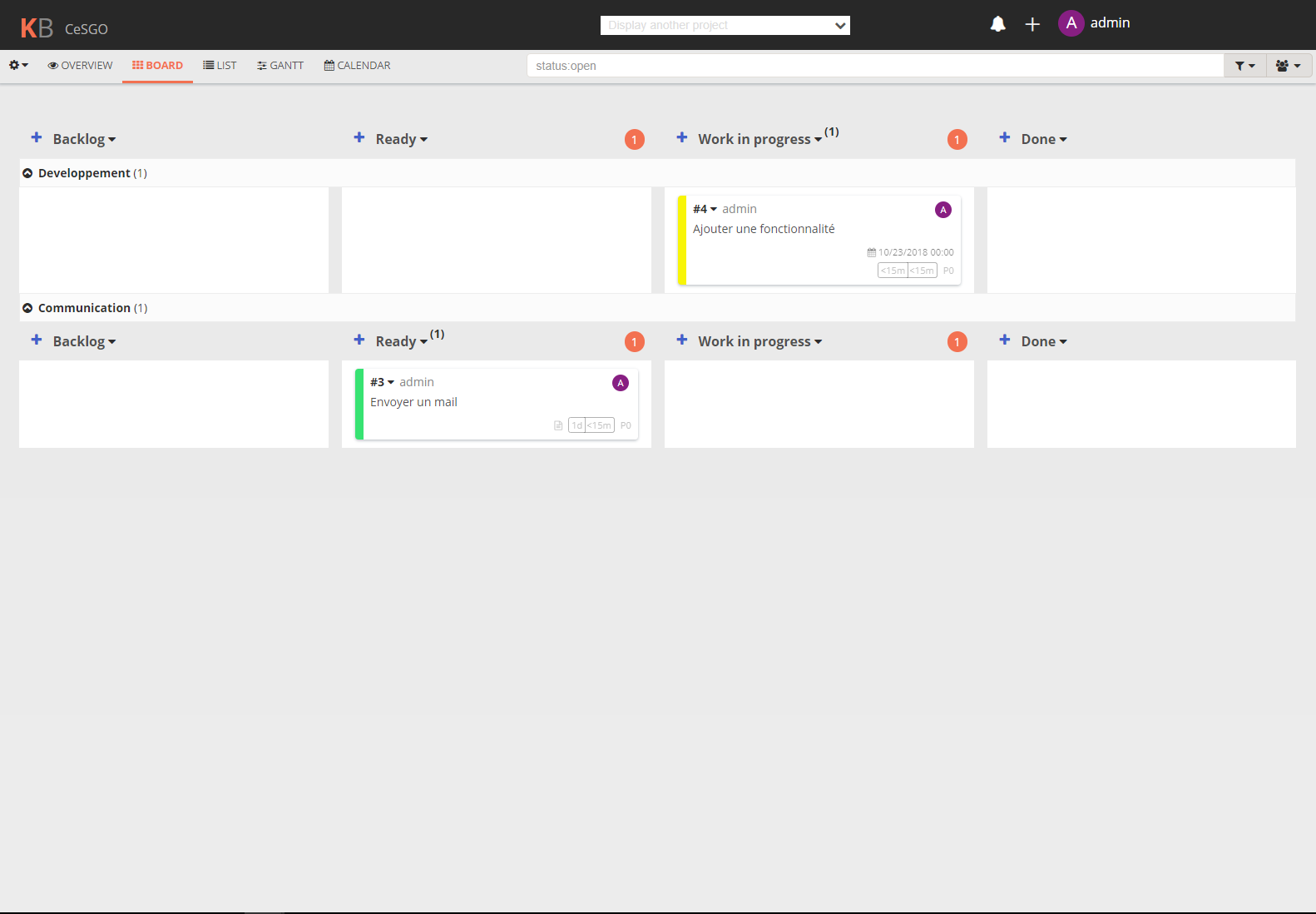 New interface for Projects service – CeSGO